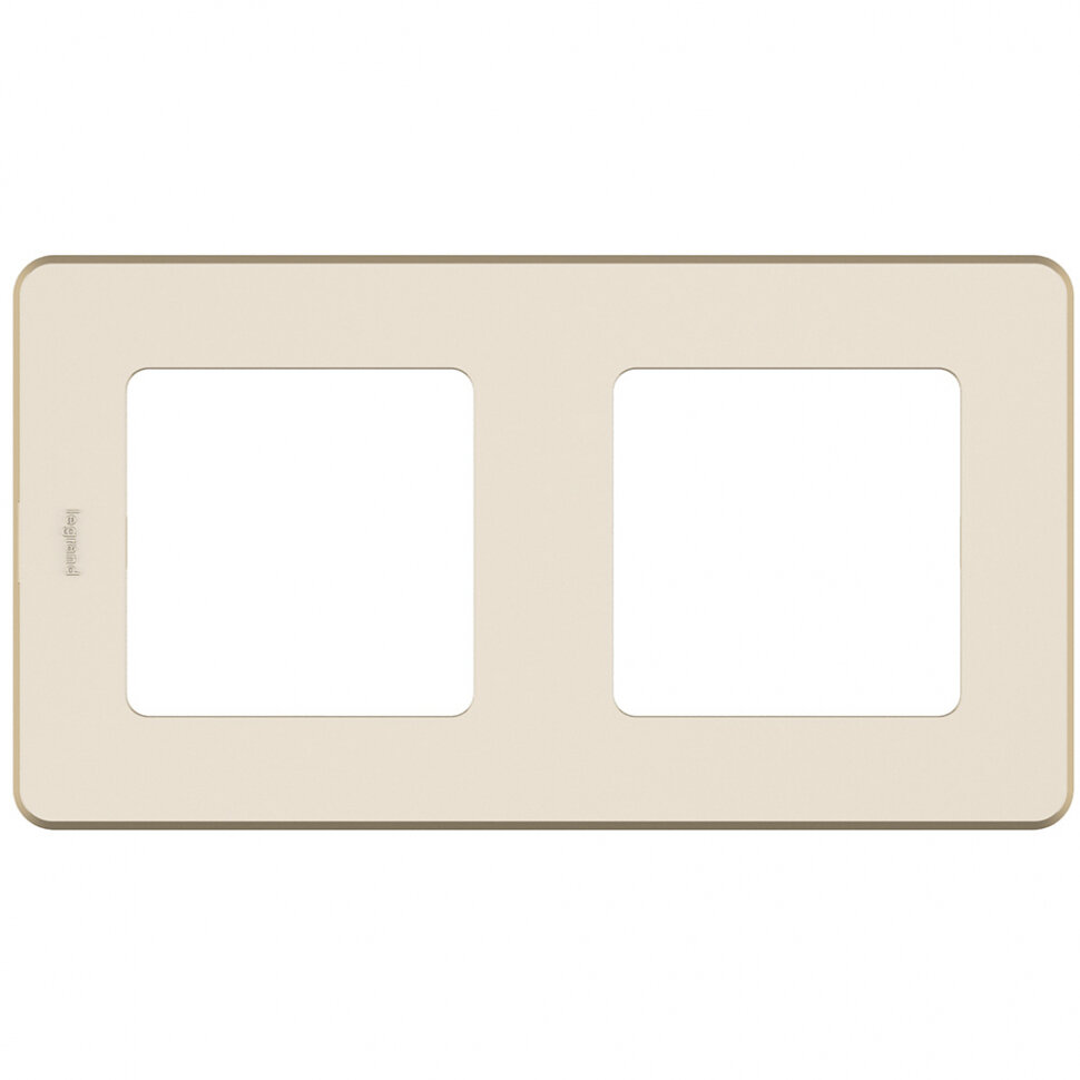Рамка 2-постовая Legrand Inspiria, Слоновая кость
