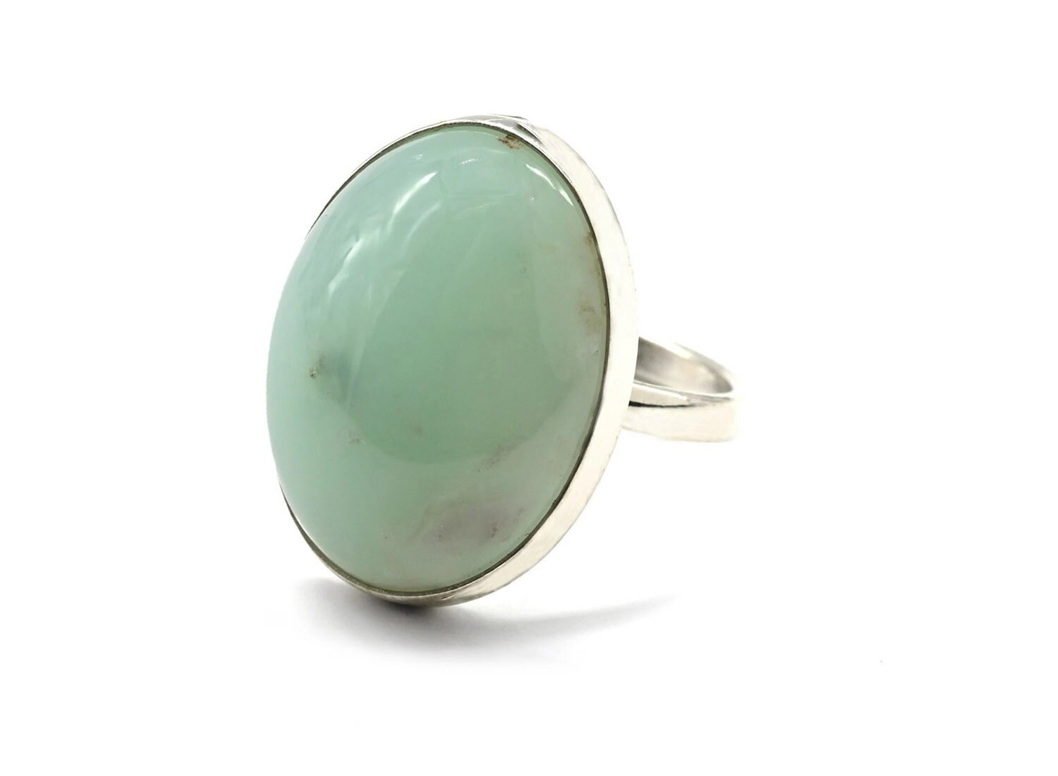 Кольцо, хризопраз