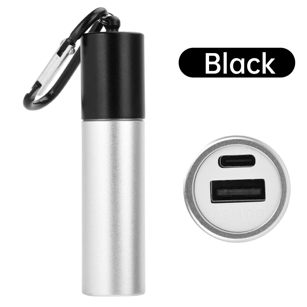 Корпус для аккумулятора 18650/21700 Black USB Type C