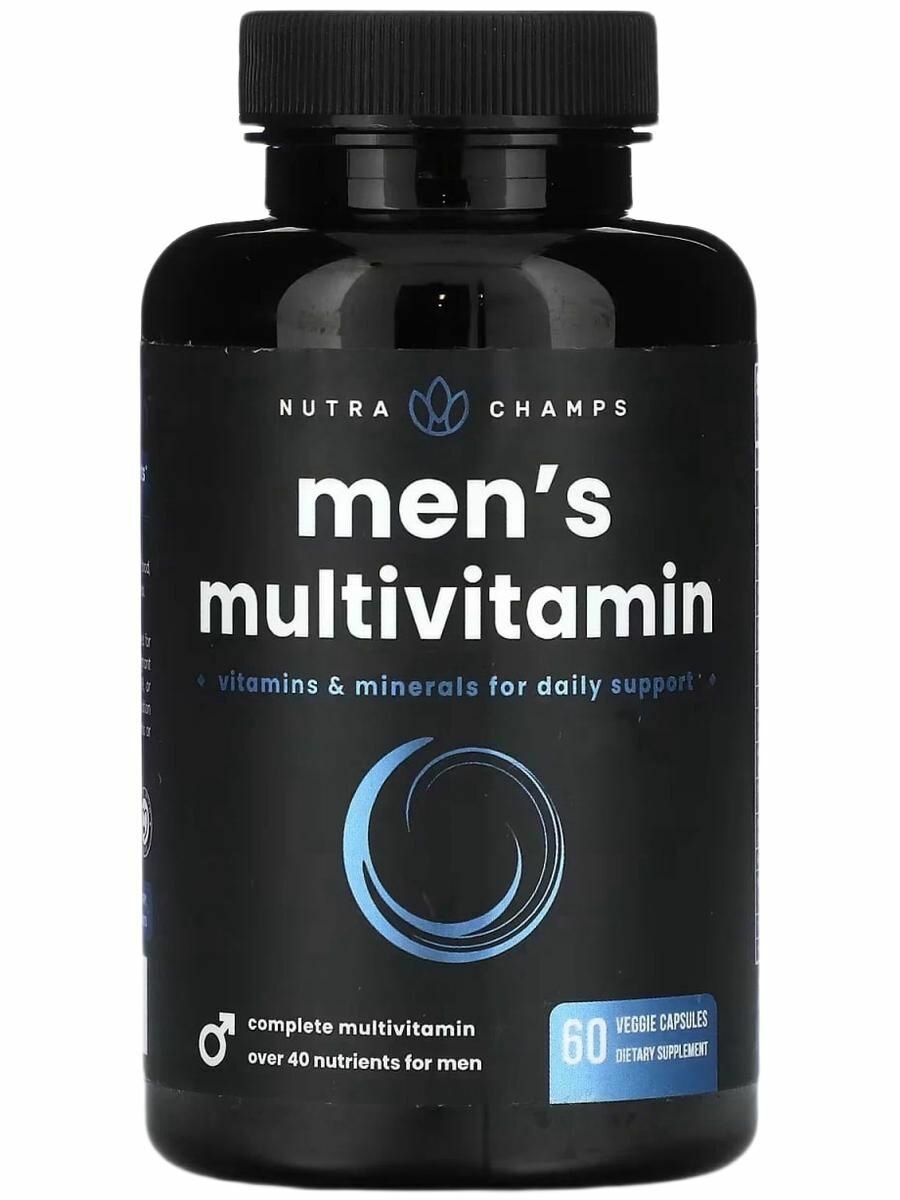 Комплекс витаминов Nutra Champs для мужчин 60 капсул, для энергии, иммунитета и выносливости