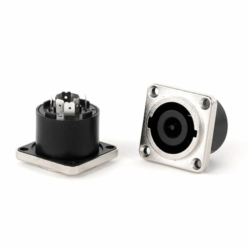 1 шт. 8-контактный разъем Powercon Female Jack для кабеля динамика, разъем для монтажа на панель, аудиоадаптер для громкоговорителя, усилитель