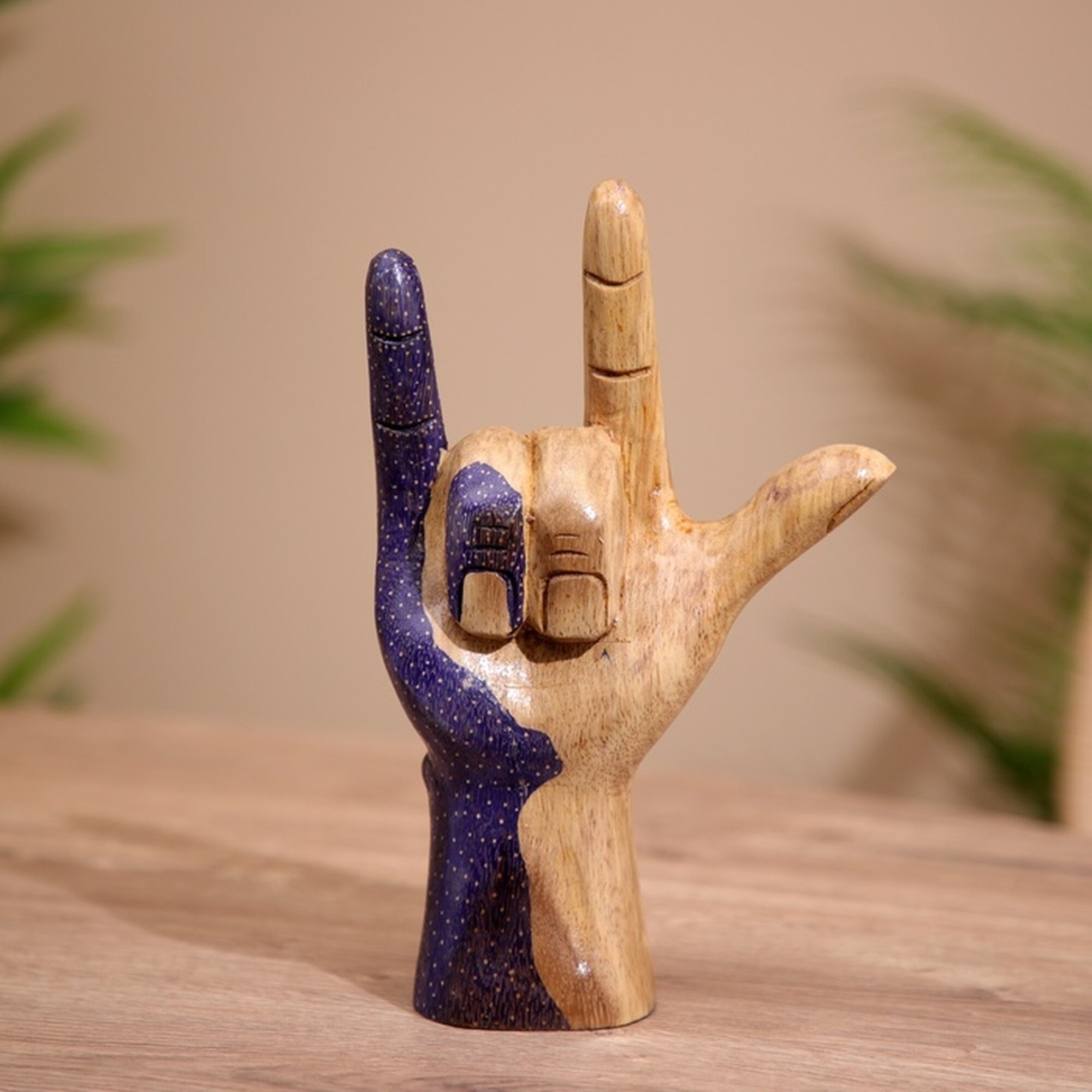 Статуэтка Сима-ленд "Коза", батик, ручная работа, дерево, 15x6x25 см