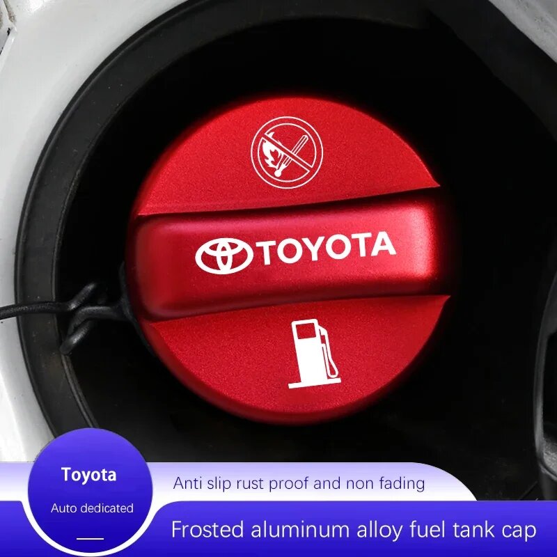 Автомобильная крышка топливного бака, крышка из матового алюминиевого сплава, автоаксессуары для Toyota Gazoo Racing Corolla Yaris Chr Auris Rav4 Prius