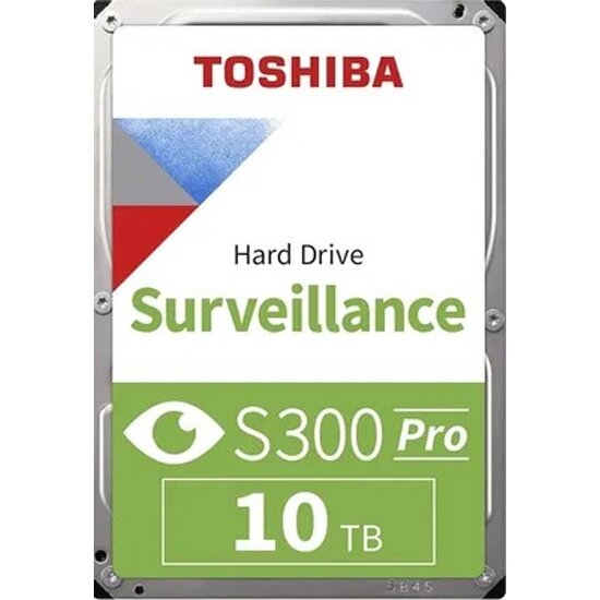 Жесткий диск Toshiba 3.5" S300 Pro Surveillance 10ТБ, SATA III, 512 Mb, 7200 rpm (MD10ADA10TV)