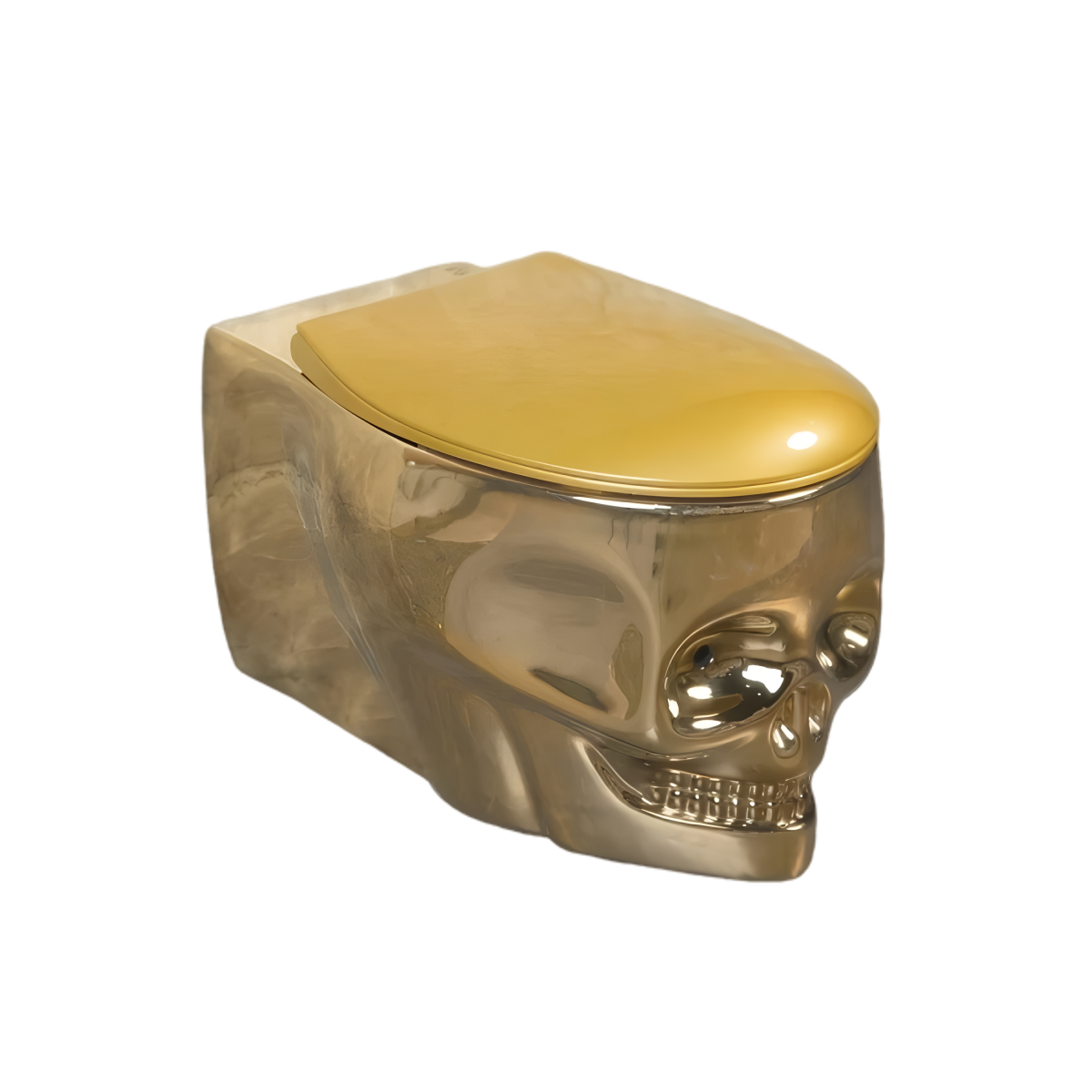 Унитаз CRANIO-GOLD Z19-44G, безободковый, антигрязевой, санфарфор, золотой