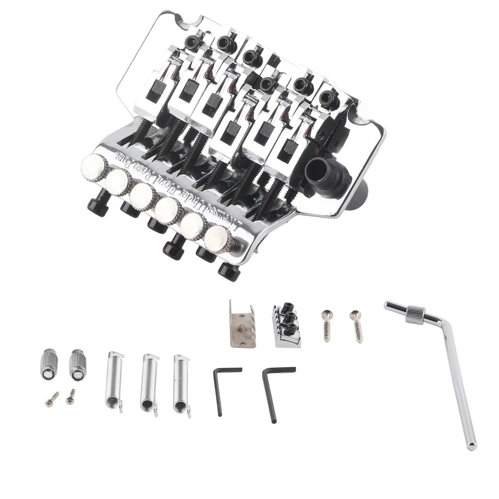 Система тремоло-бриджа с двойным пружинным стабилизатором для электрогитары, прочный металлический рычаг качания, запасные части.