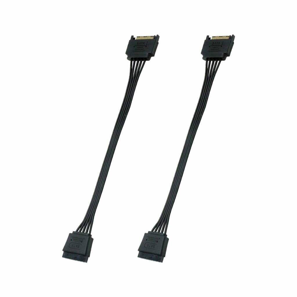 2 шнура питания жесткого диска SATA "один к одному", 15-контактный кабель одному" от мужчины женщине-22 см