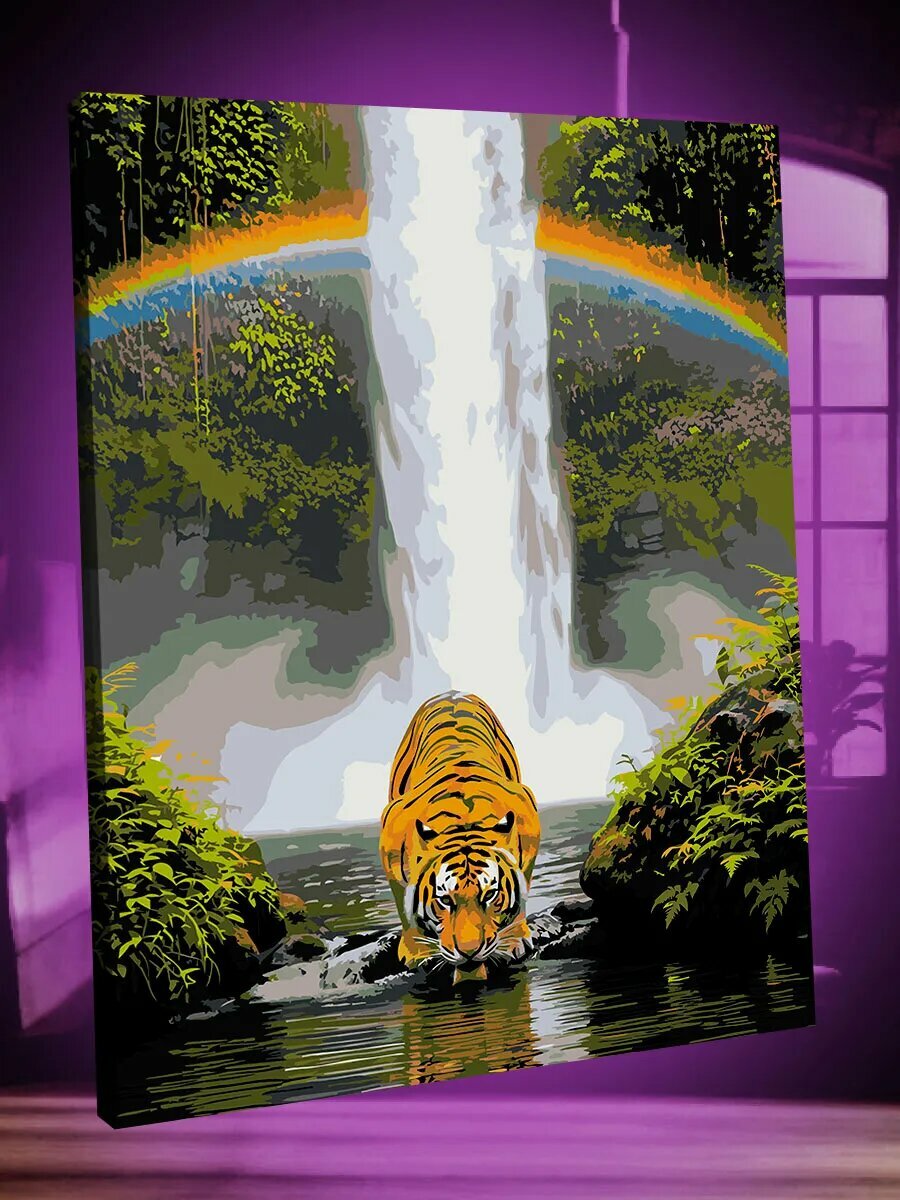 Картина по номерам Тигр