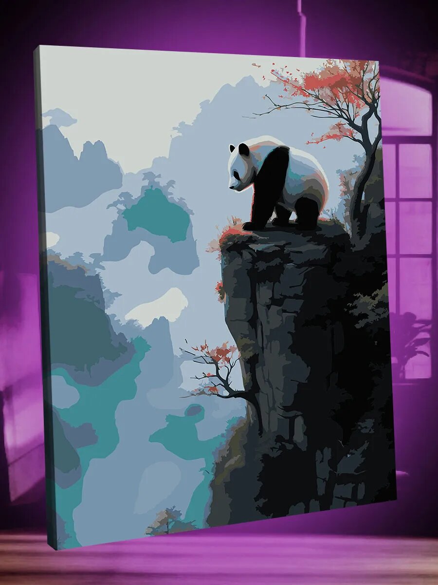 Картина по номерам Панда