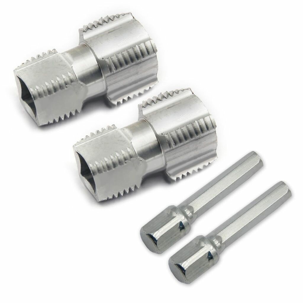 Алюминиевый набор для нарезки резьбы на водопроводных трубах - 2 шт.