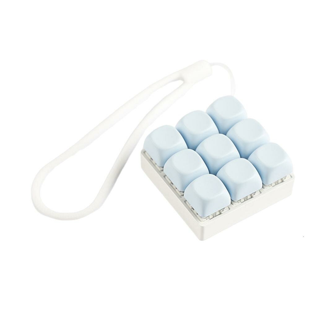 9-клавишный тестер кейкапов для механической клавиатуры, Небесно-голубой