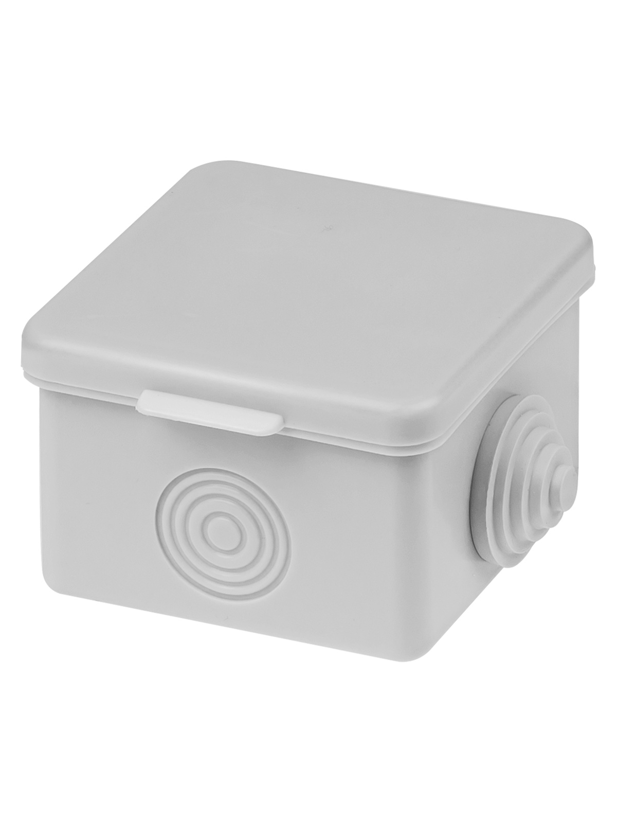 Набор Коробка распаячная TDM ОП 65х65х50мм, крышка, IP54, 4вх, серый {SQ1401-0511} (10 шт)