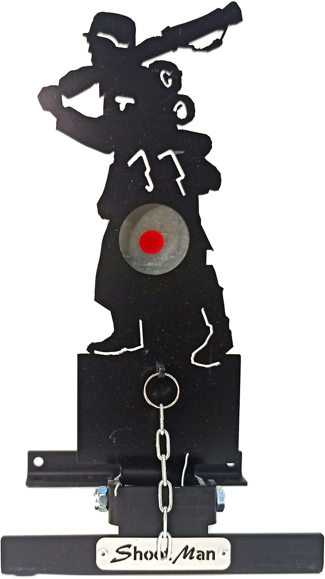 Мишень для пневматики подъемная металлическая солдат Ф-7