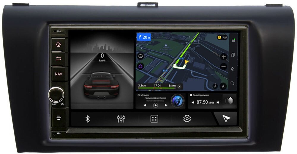Штатная магнитола Mazda 3 (BK), Axela 2003-2009 (черная, глядкая) Canbox GTR056-RP-MZ3D-116 Android 10 (4/64, DSP, IPS, Carplay) С крутилкой