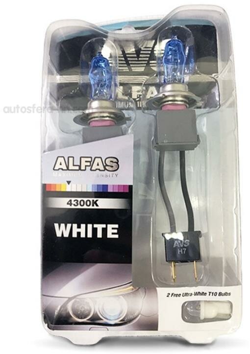 AVS A07236S Лампа газонаполненная H7 12V 85W AVS ALFAS Maximum Intensity кт.2+2Т-10 (4300K)