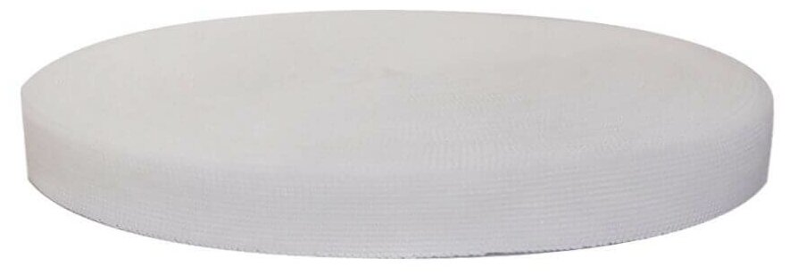 Лента окантовочная белая 18 мм 10 метров для рукоделия и шитья