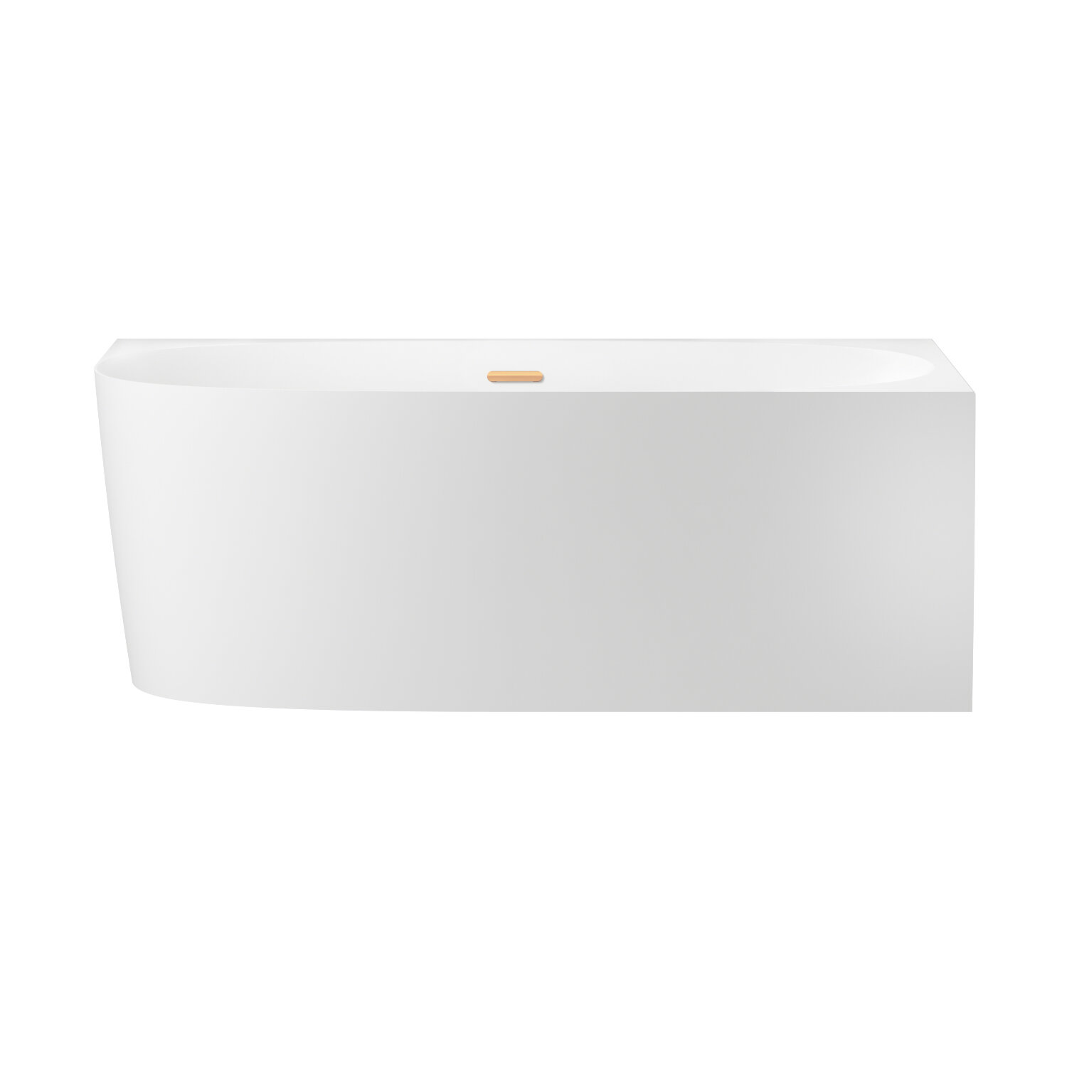 Пристенная угловая ванна акриловая 160 х 75 см с каркасом и экраном Wellsee Belle Spa 2.0 235803004 в наборе 4 в 1: асимметричная ванна белый глянец (правый разворот), каркас, экран, слив-перелив