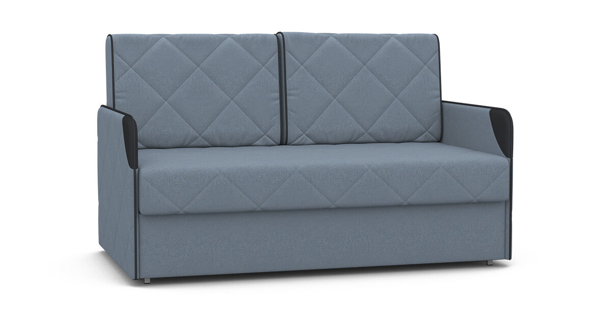 Прямой диван Цвет Диванов Марсель NEXT (мини) 148 прямой Серо-синий