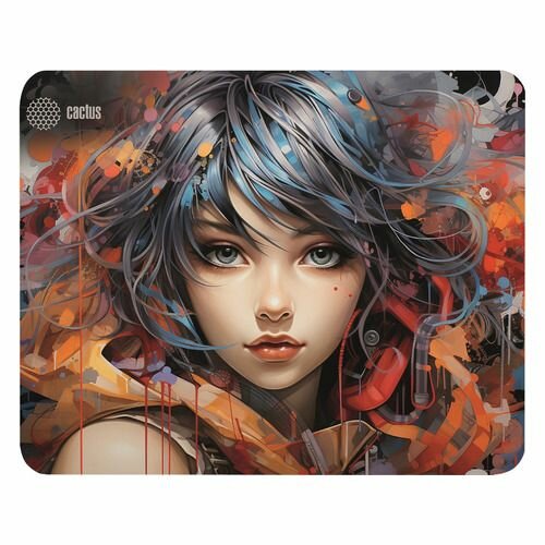 Коврик для мыши Cactus Girl ткань, 400х300х3мм [cs-mp-pro11xl]