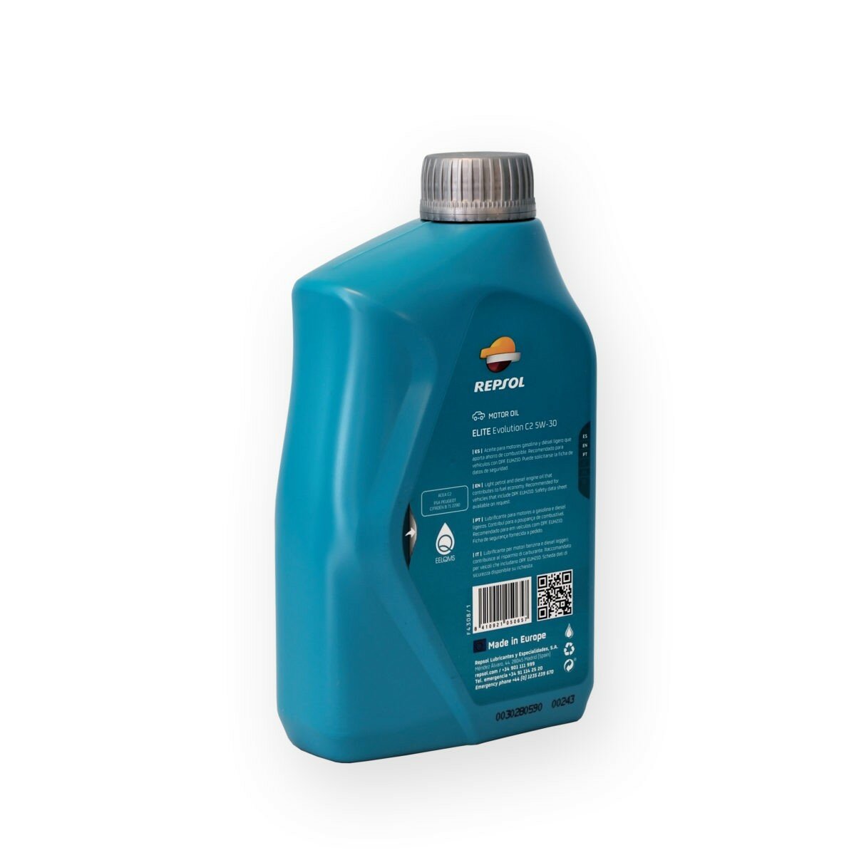 Моторное масло синтетическое REPSOL Elite Evolution C2 5W30, 1 литр канистра — фото 1