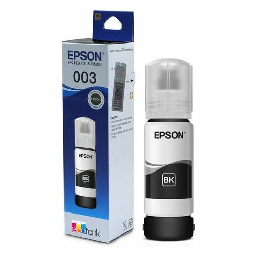Чернила Epson 003 C13T00V198, для Epson, 65мл, черный