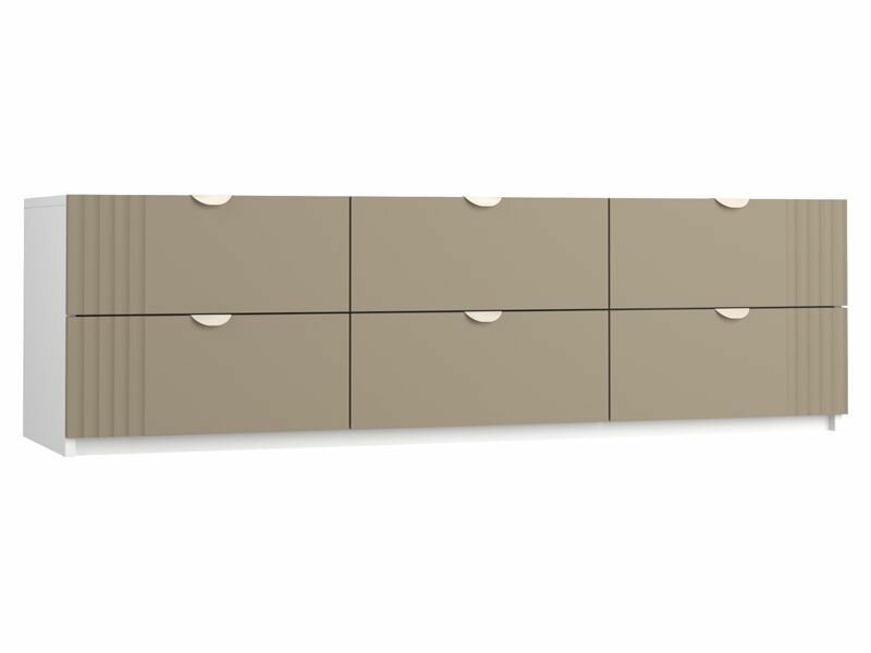 Тумба под ТВ "Санторини 3" 135х40х40 Мокко