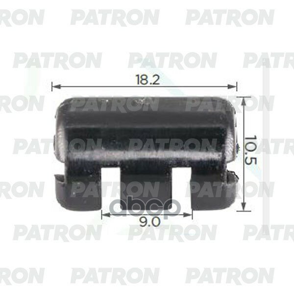 Клипса пластмассовая TOYOTA применяемость: крепление двери уплотнитель PATRON арт. P37-2328