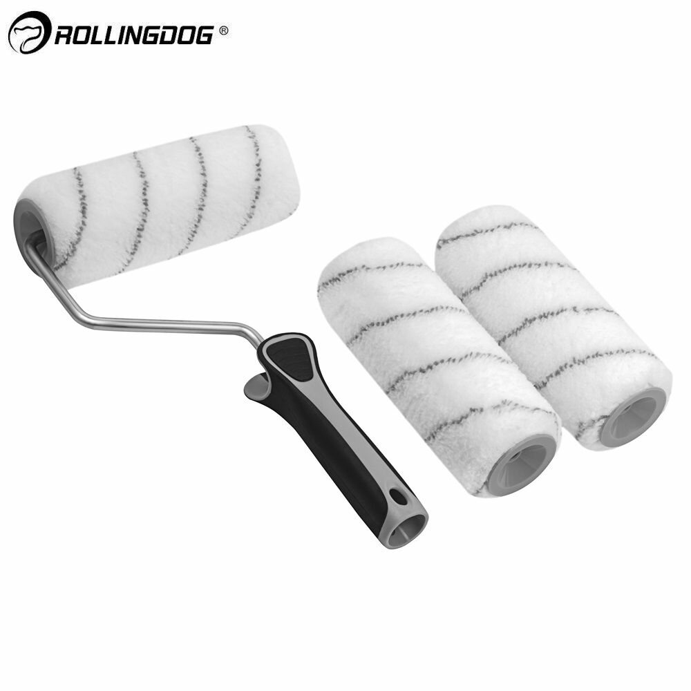 Набор валиков с бюгелем Rollingdog NYPOLY 180мм, 3 шт, ворс 12мм, полиэстер/полиамид, арт.60263