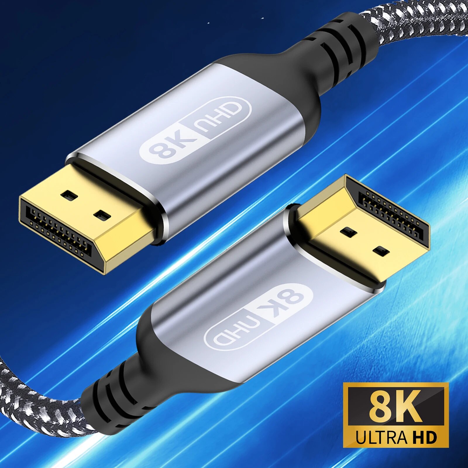 Кабель DisplayPort 2m, 8K 32.4 Гбит/с