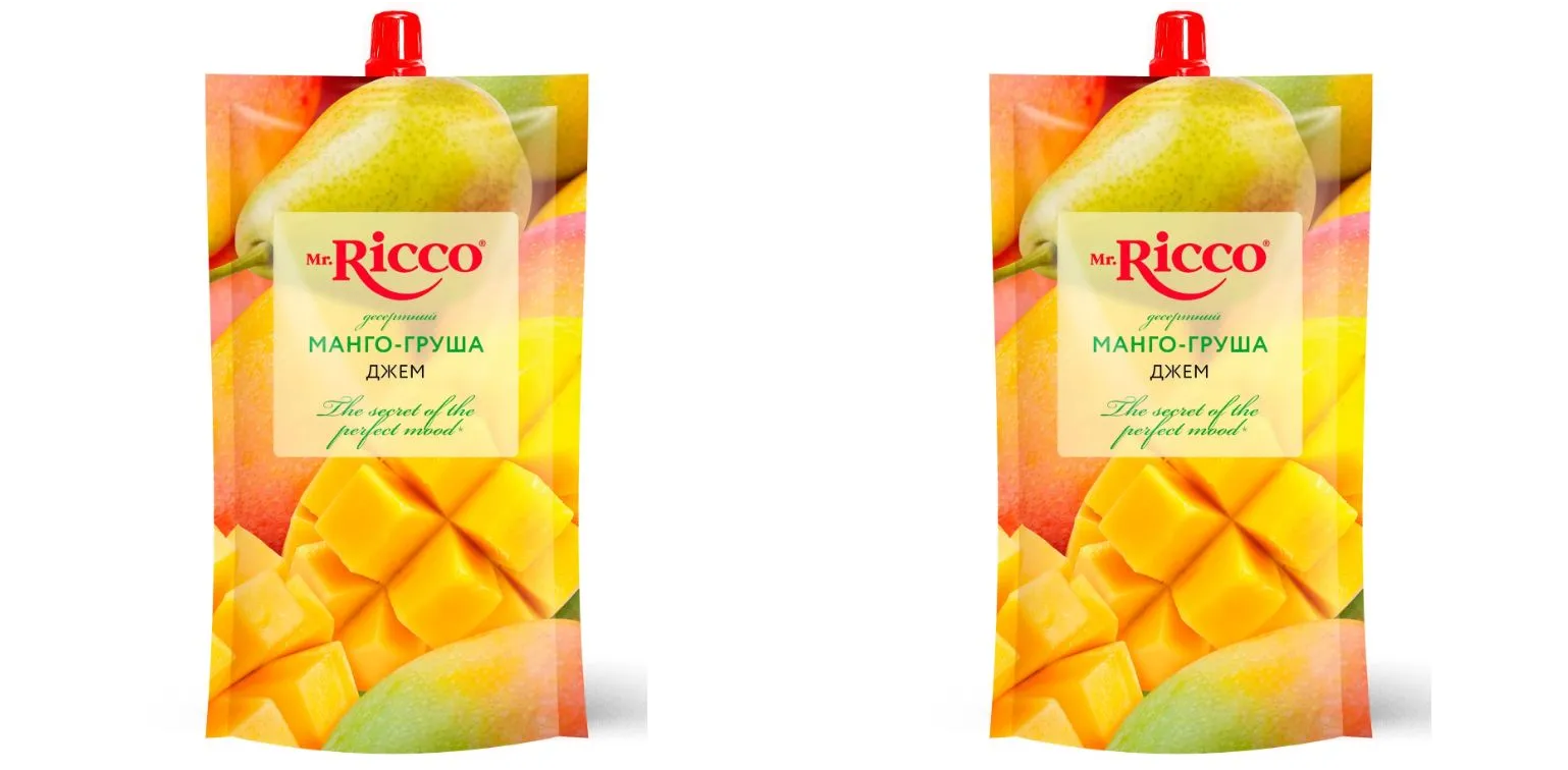 Mr.Ricco Джем десертный Vero Gusto, Манго-Груша, 300 мл, 2 шт