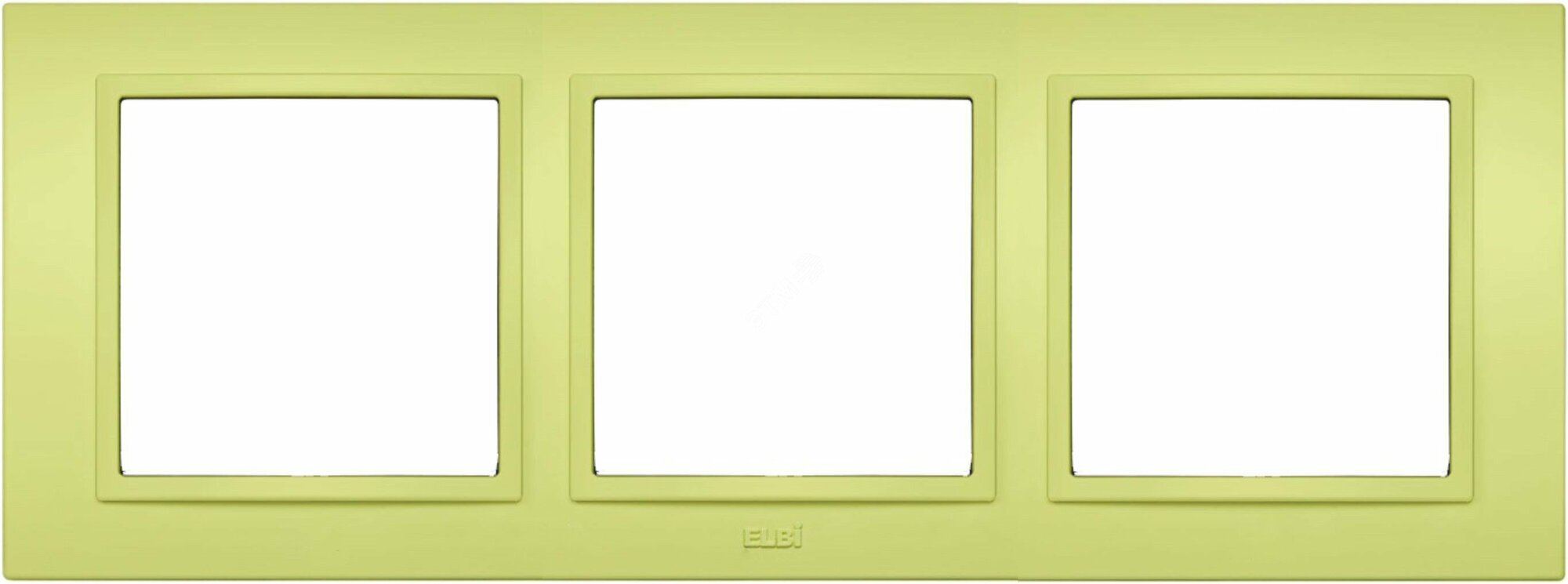 Рамка EL-BI Zena 3 постовая оливковый 500-011810-227