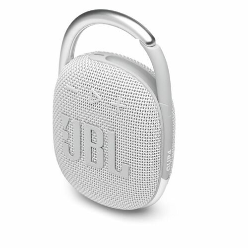 Колонка портативная JBL Clip 4, 5Вт, белый [jblclip4wht]