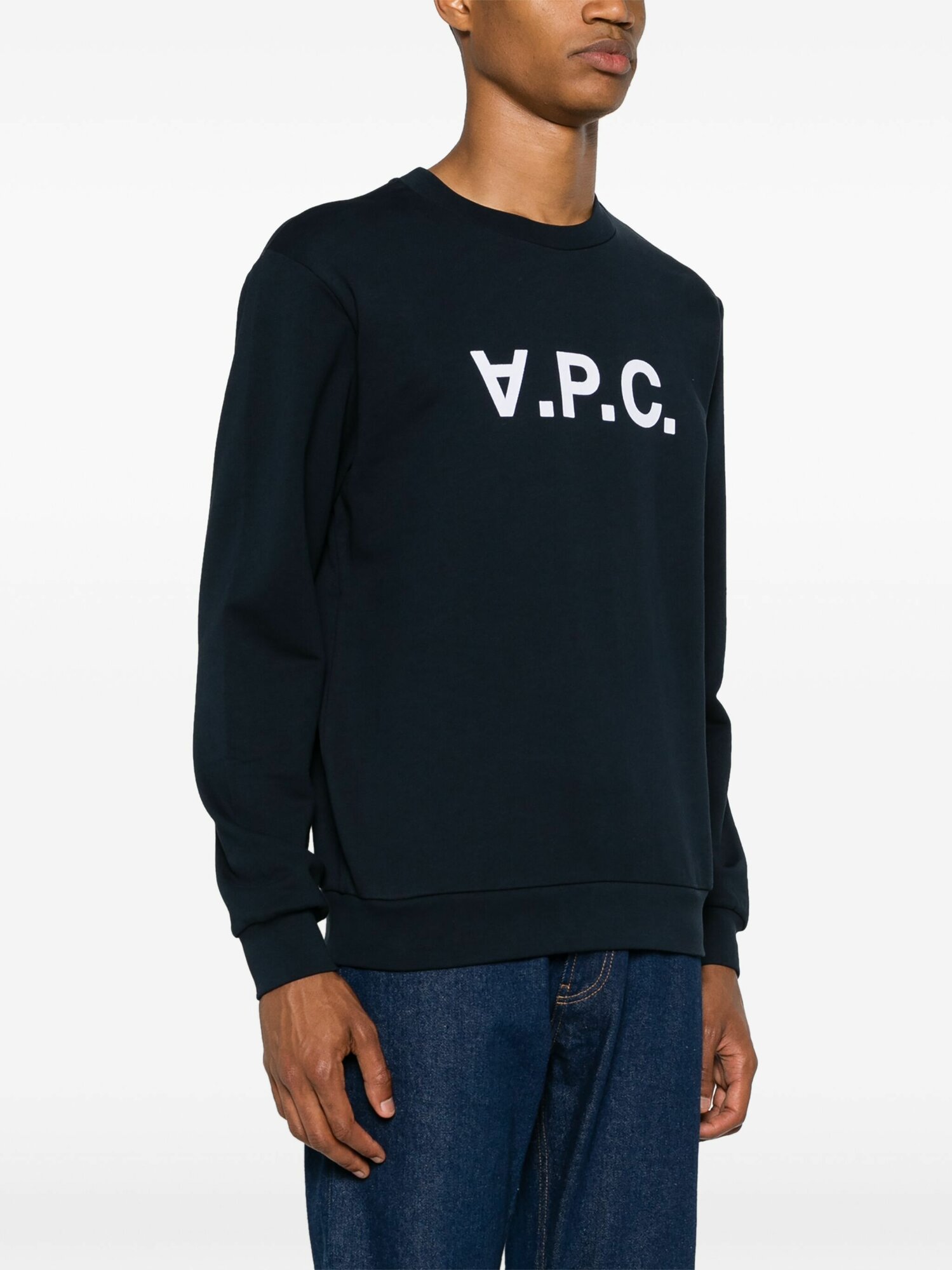 Толстовка A.P.C., размер 48 EU, , blue — фото 1