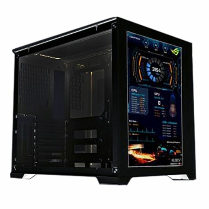 Компьютерный корпус Lamptron DMS377 (LAMP-DMS377B) черный - Midi Tower, ATX, USB 3.2 Gen 1 Type-A