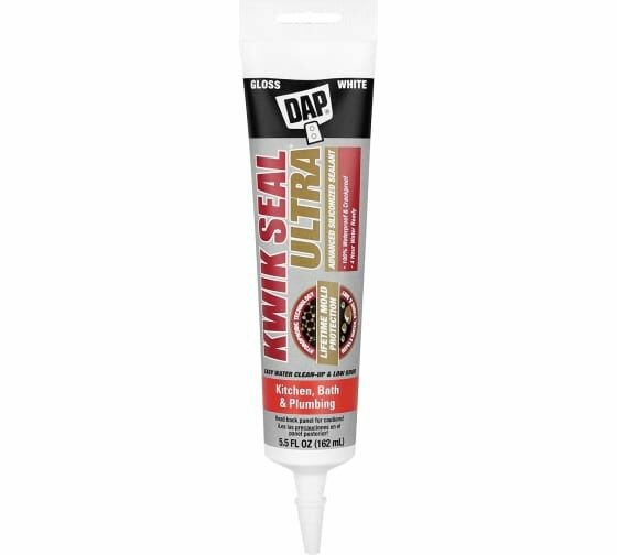 Латексный клей-герметик для кухни и ванной DAP kwik seal ultra белый