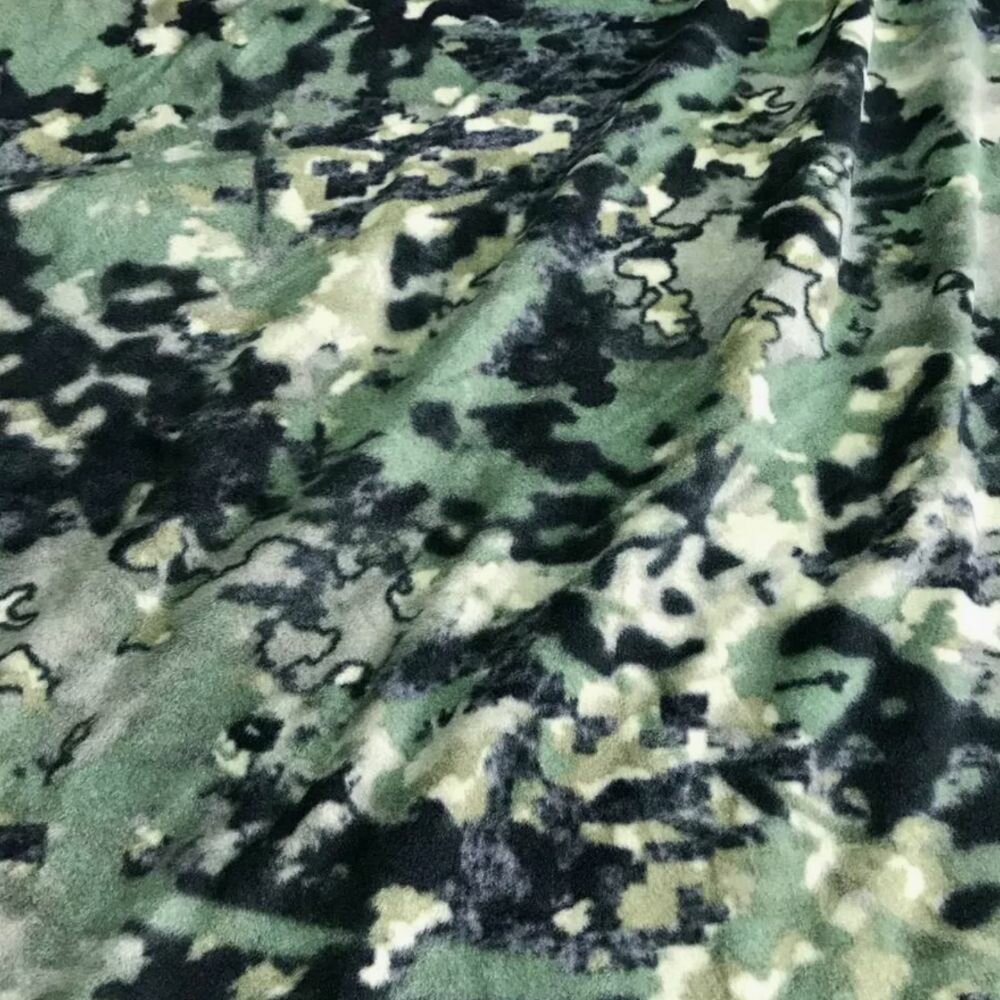 Ткань Флис КМФ, пл. 270 г/м2, ш-150 см, отрез 1 метр