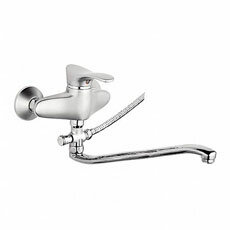 Смеситель для ванны универсальный LEDEME L2101-1 цвет матовый