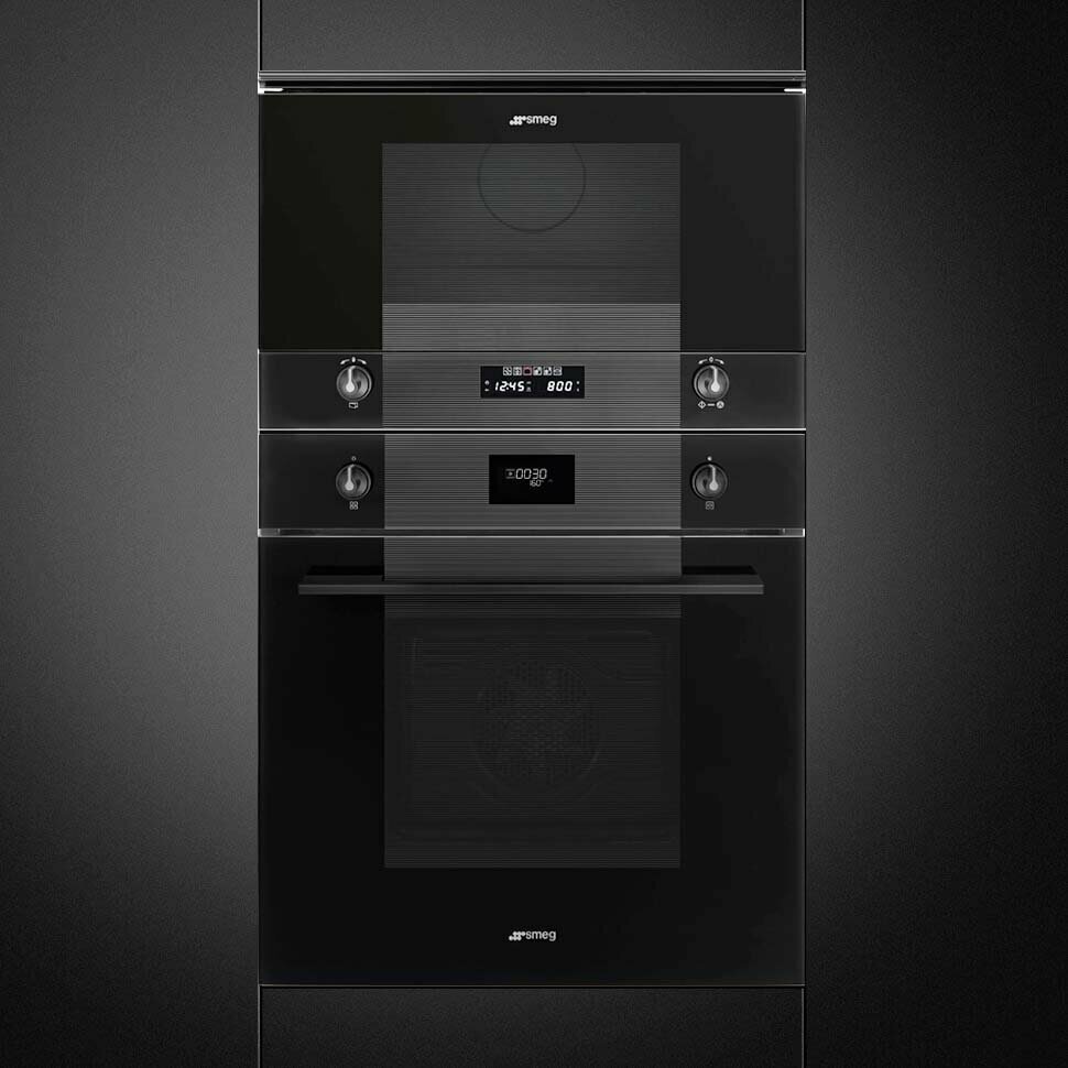 Встраиваемая микроволновая печь Smeg MP122B3, 22 литра, электронное управление — фото 1