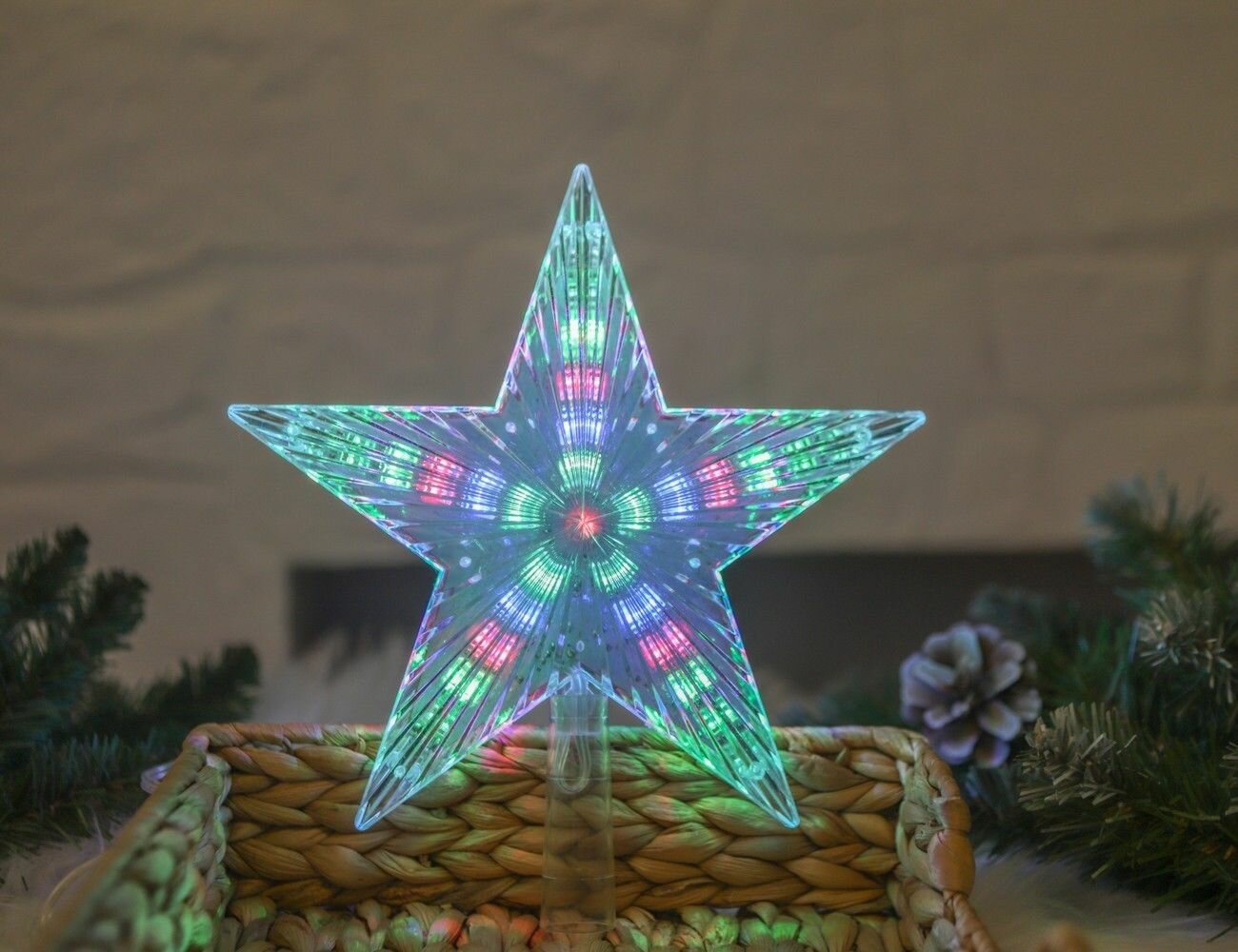 Верхушка светящаяся звезда лампа, 21 см, IP20, SNOWHOUSE