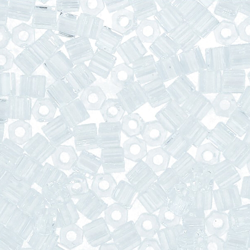 Бисер Япония "TOHO" 11/0 HEXAGON №1 2.2 мм 5 х 5 г №0001 прозрачный