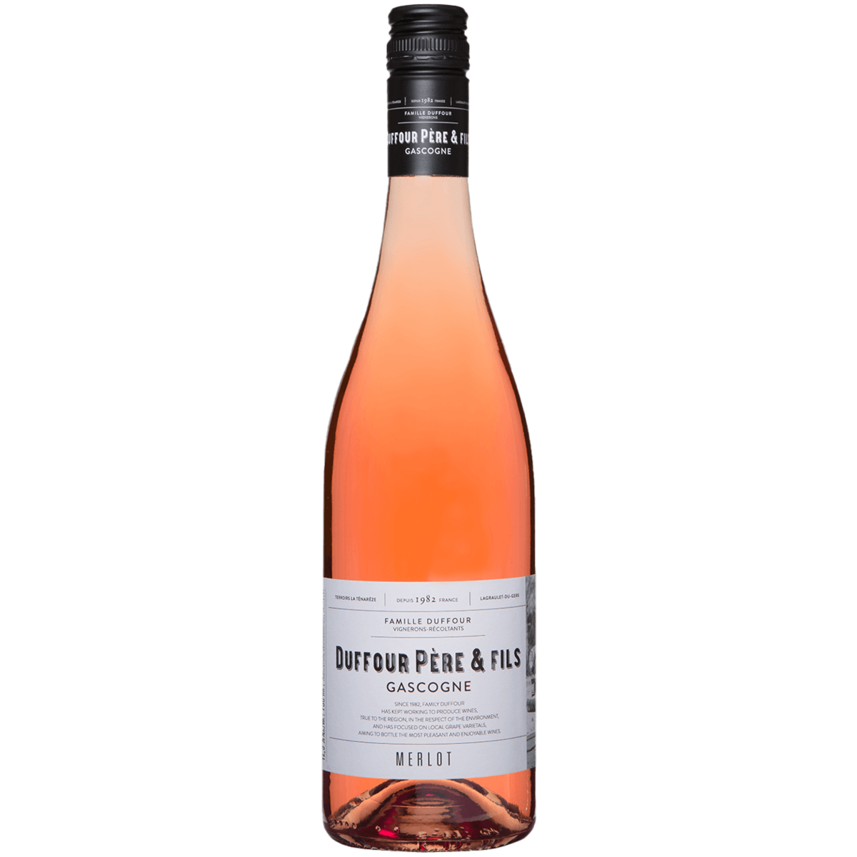 Вино Duffour Pere & fils Gascogne Merlot розовое полусухое 0,75 л