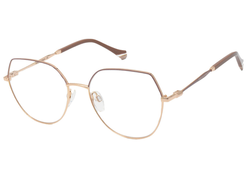 Оправа для очков Ana Hickmann AH1475 01A пол Женский форма оправы Геометрическая цвет оправы Золотой, Бежевый