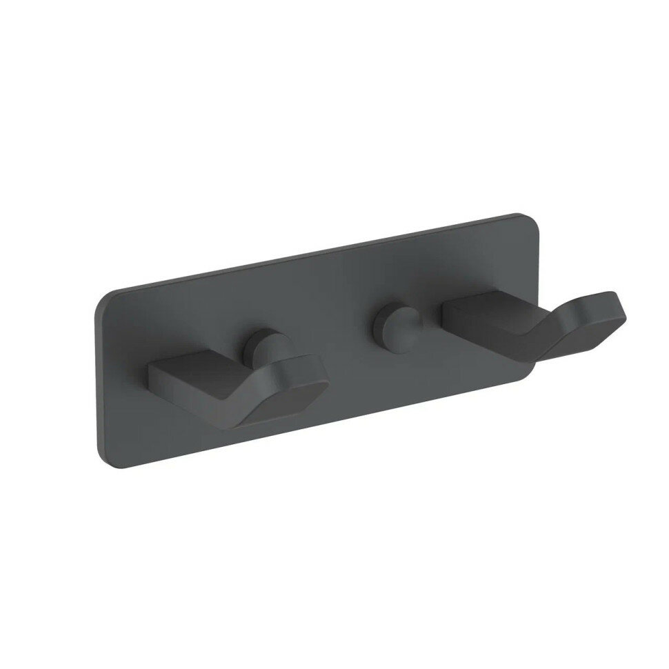 Планка два крючка SCHEIN черная (9213MB)