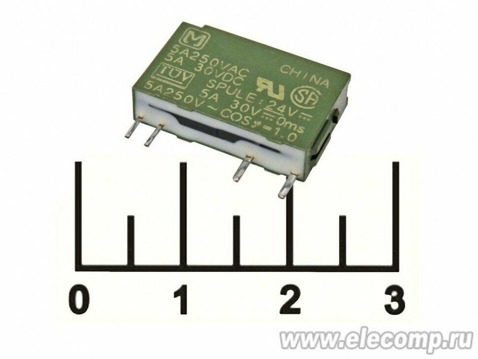Реле =24V 5A/250V APA3312