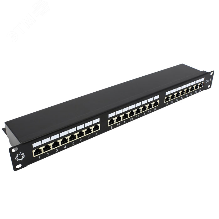 Патч-панель 24хRJ-45, 1U 10-0402