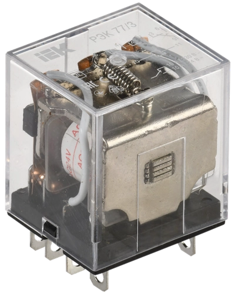 Реле промежуточное ONI / ОНИ РЭК77/3(LY3) с серебросодержащими контактами, 31x42x38мм, 10А 24В АC, RRP10-3-10-024A / электрика