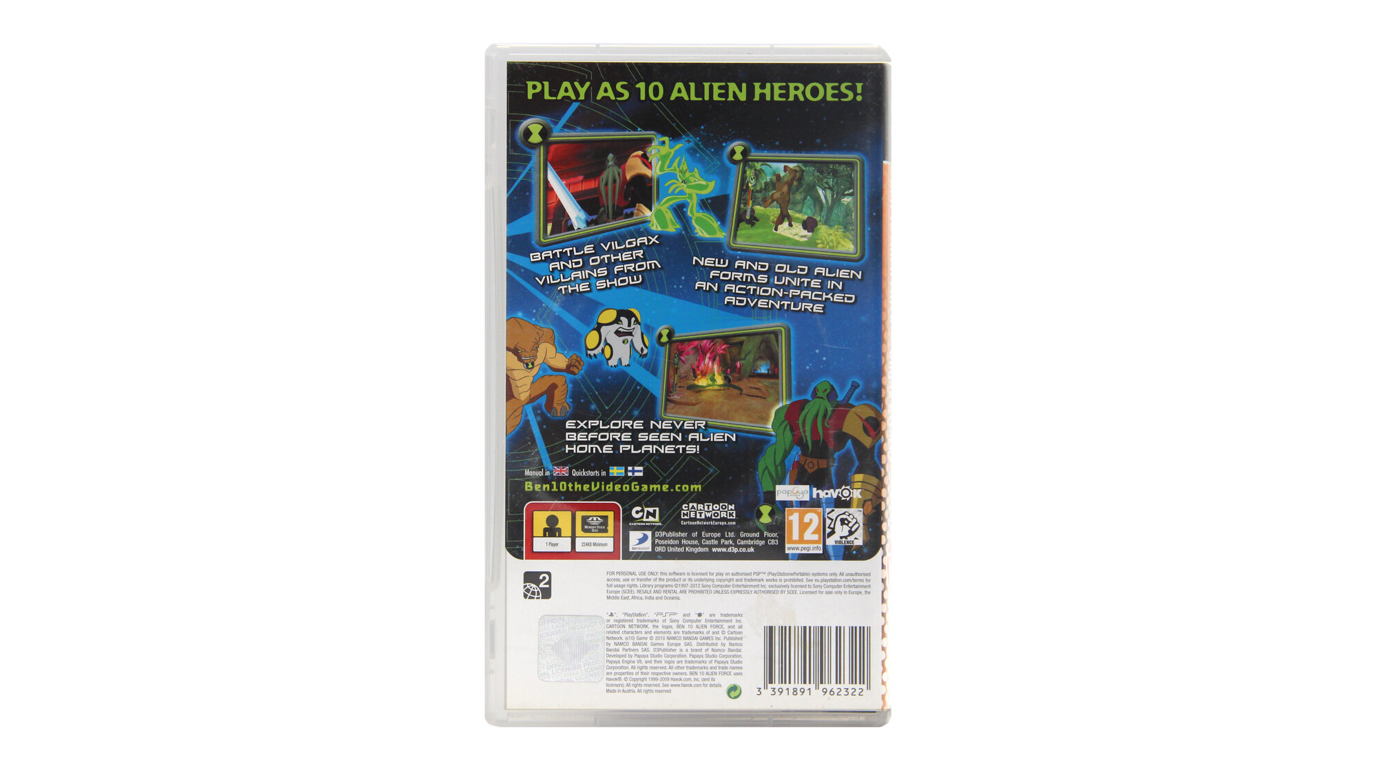 Ben 10 Alien Force Vilgax Attacks (PSP, Essentials) — фото 1