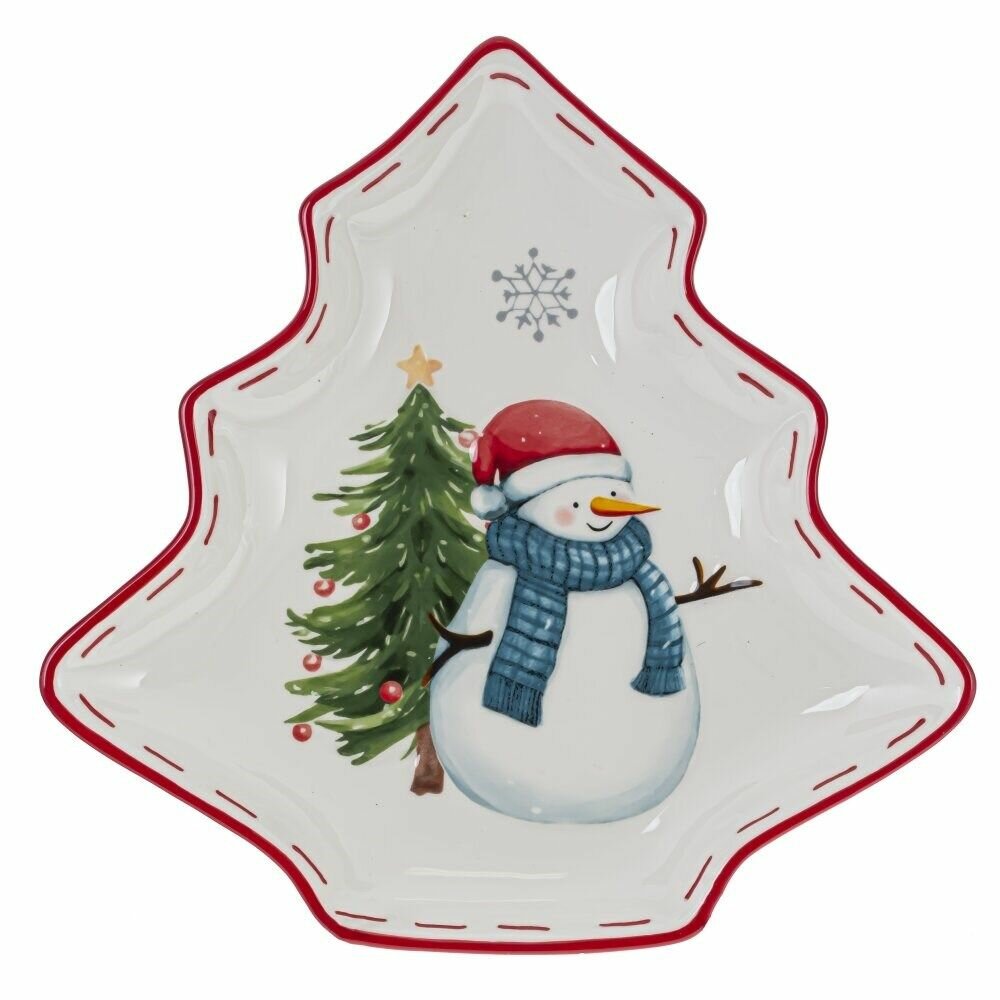 Блюдо "Веселый Новый год", 25х25х3 см