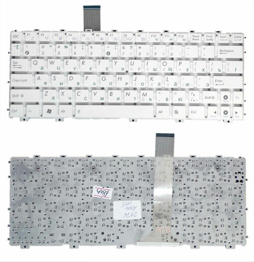 Клавиатура для ноутбука Asus Eee 1015, x101 (AEEJ1700210) белая