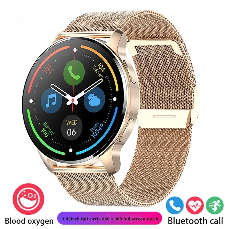 Смарт-часы женские, Golden steel